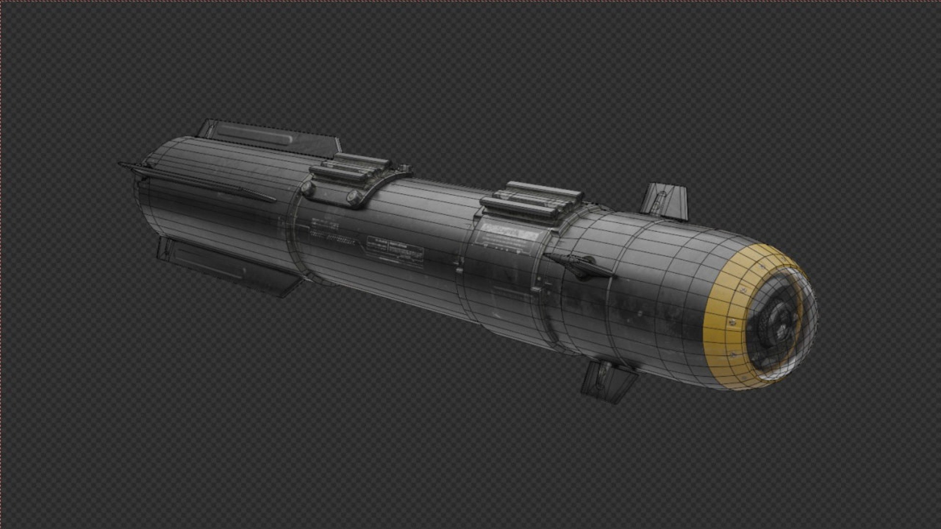 Free Rocket Nuclear Missile 3D Model - TurboSquid 2116895