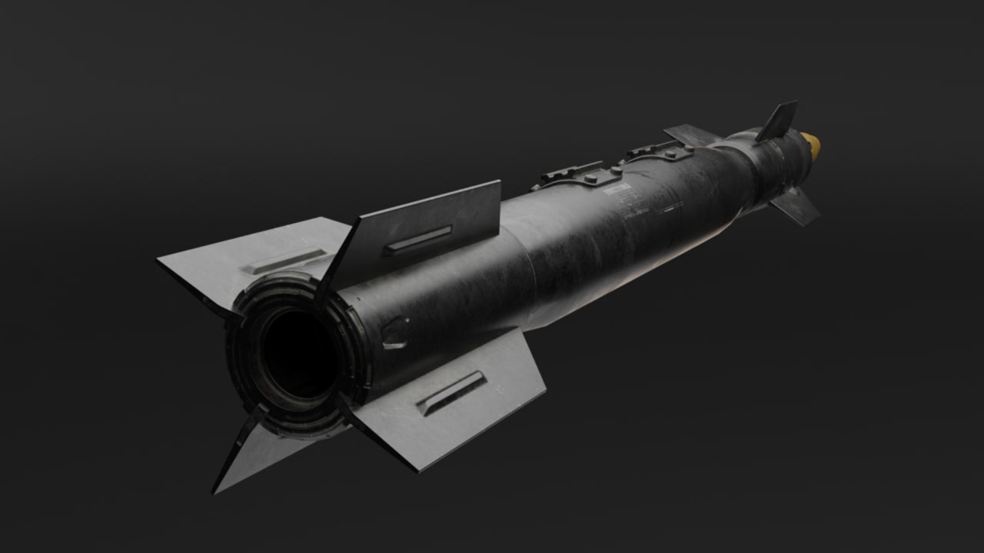 Free Rocket Nuclear Missile 3D Model - TurboSquid 2116895