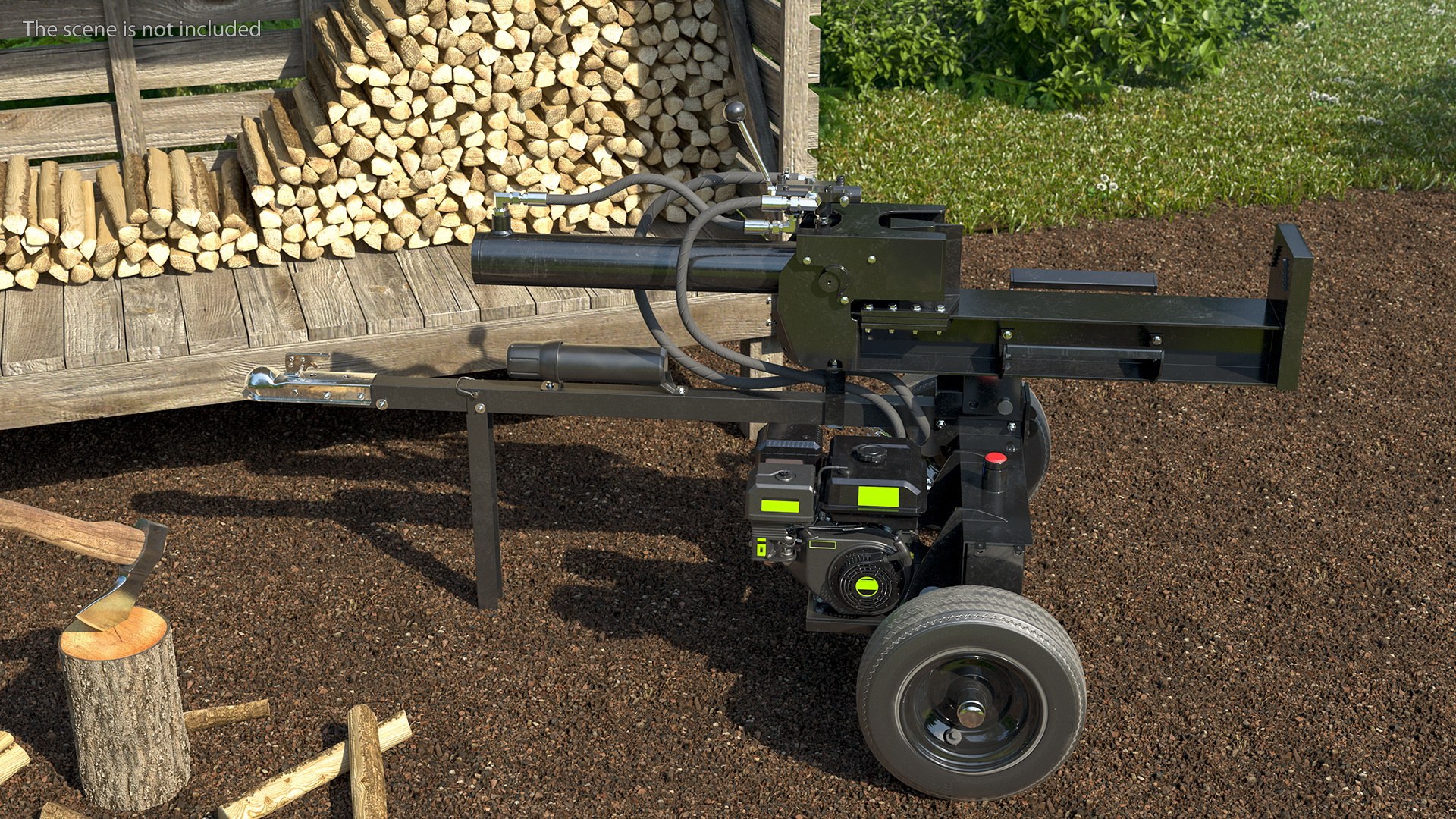 3D Model Hydraulic Log Splitter Split - TurboSquid 1651265
