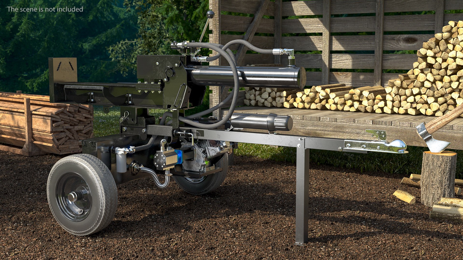 3D Model Hydraulic Log Splitter Split - TurboSquid 1651265