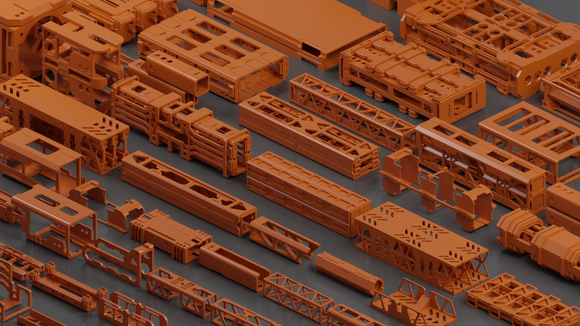 3D hard surface assets framing model - TurboSquid 1614124