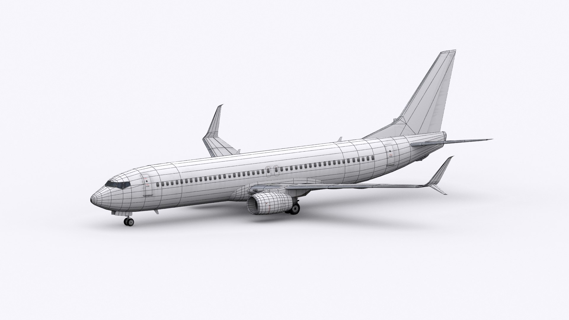 Low-Poly Boeing 737-800 3D model - TurboSquid 1873736
