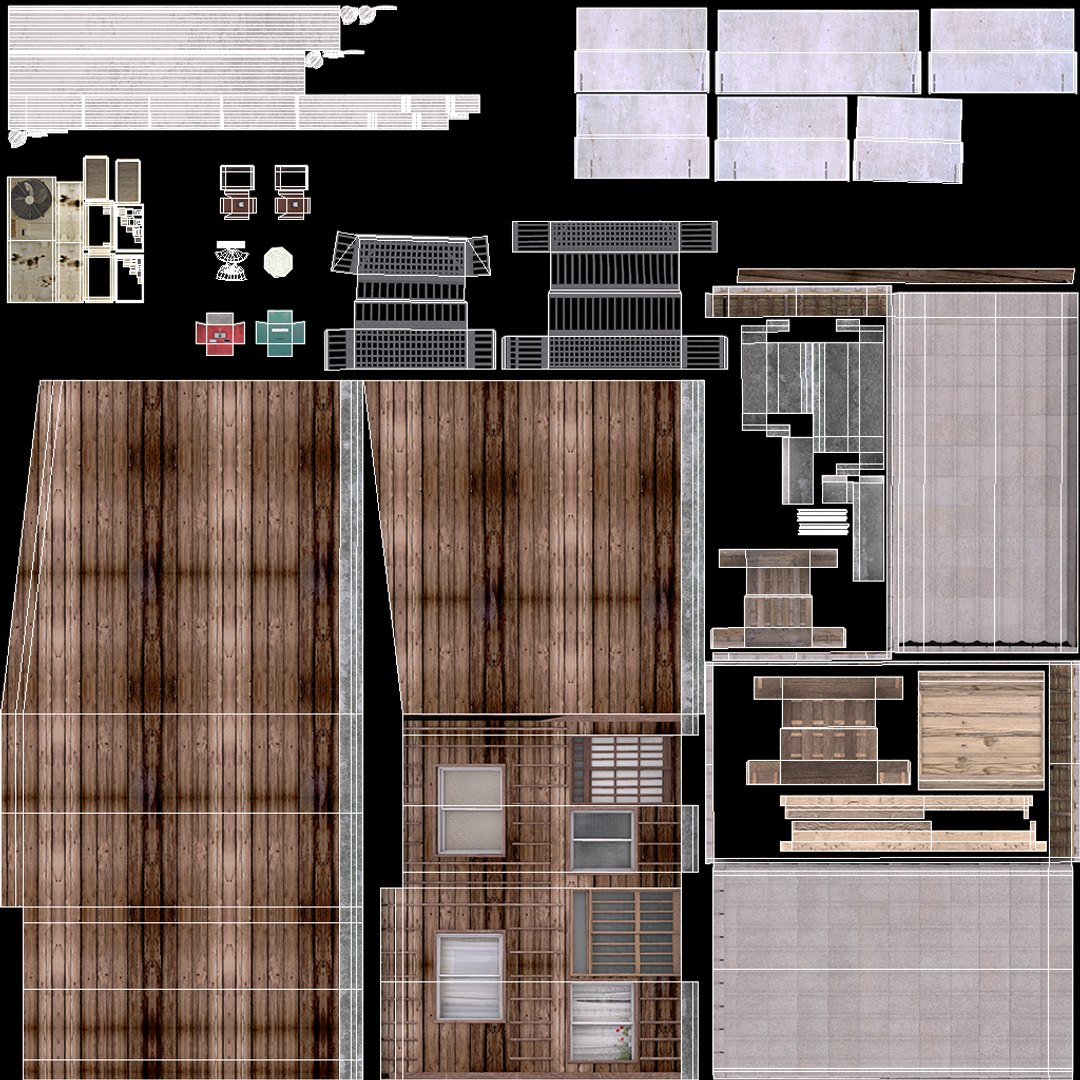 Japanese Buildings Set1 3D Model - TurboSquid 2294551