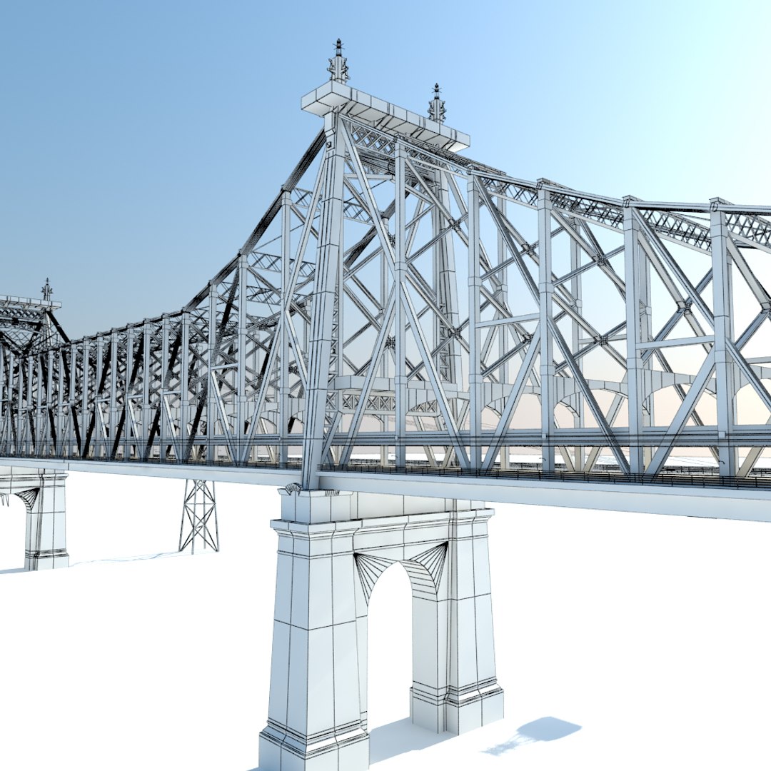 Queensboro Bridge Roosevelt Island C4d