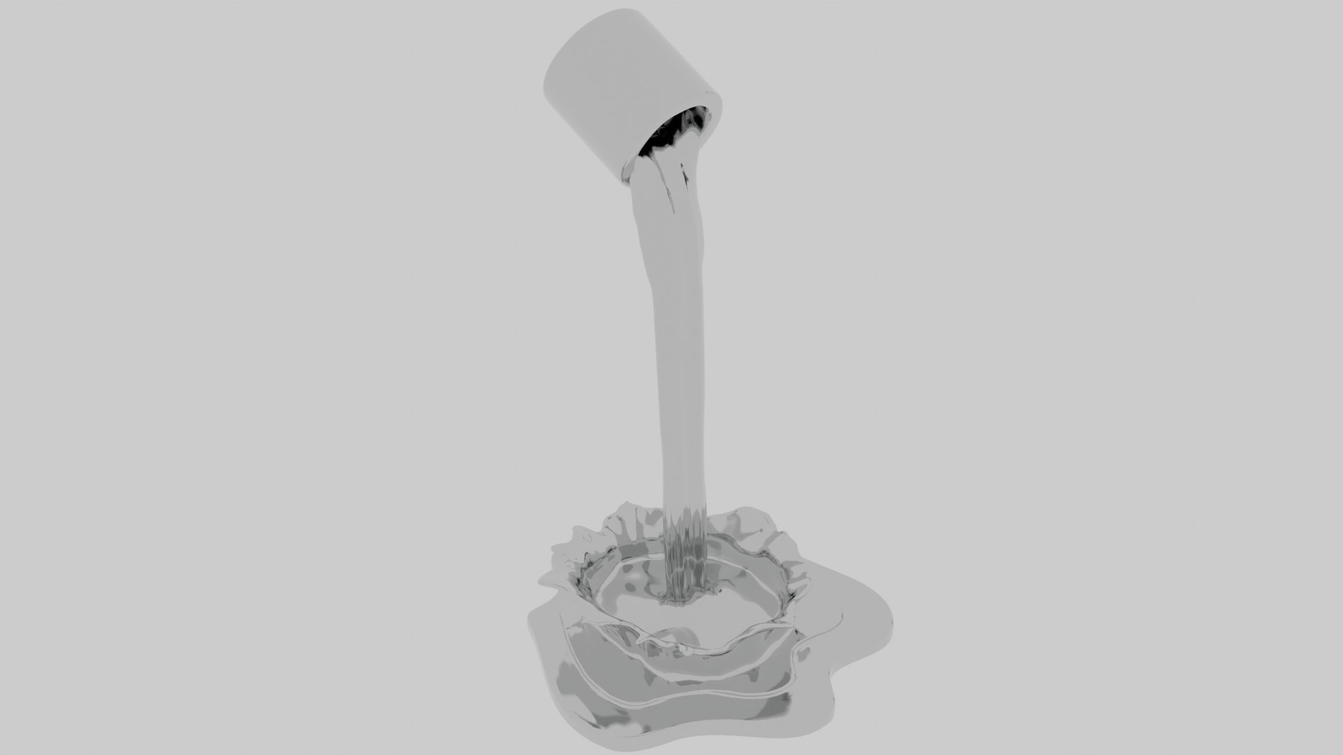 Bucket Splash Art 3D Model - TurboSquid 1944184