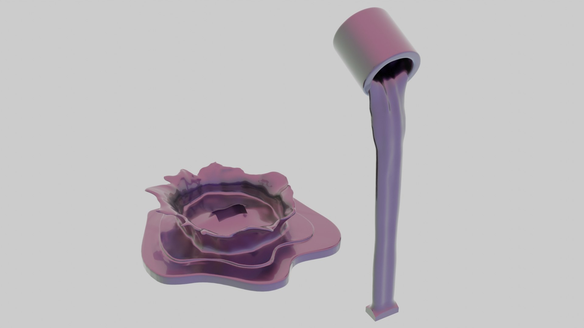 Bucket Splash Art 3D Model - TurboSquid 1944184