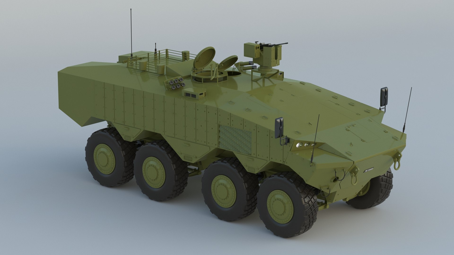 Eitan 8x8 APC Armoured Fighting Vehicle Model - TurboSquid 1922030