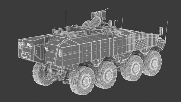 Eitan 8x8 APC Armoured Fighting Vehicle model - TurboSquid 1922030