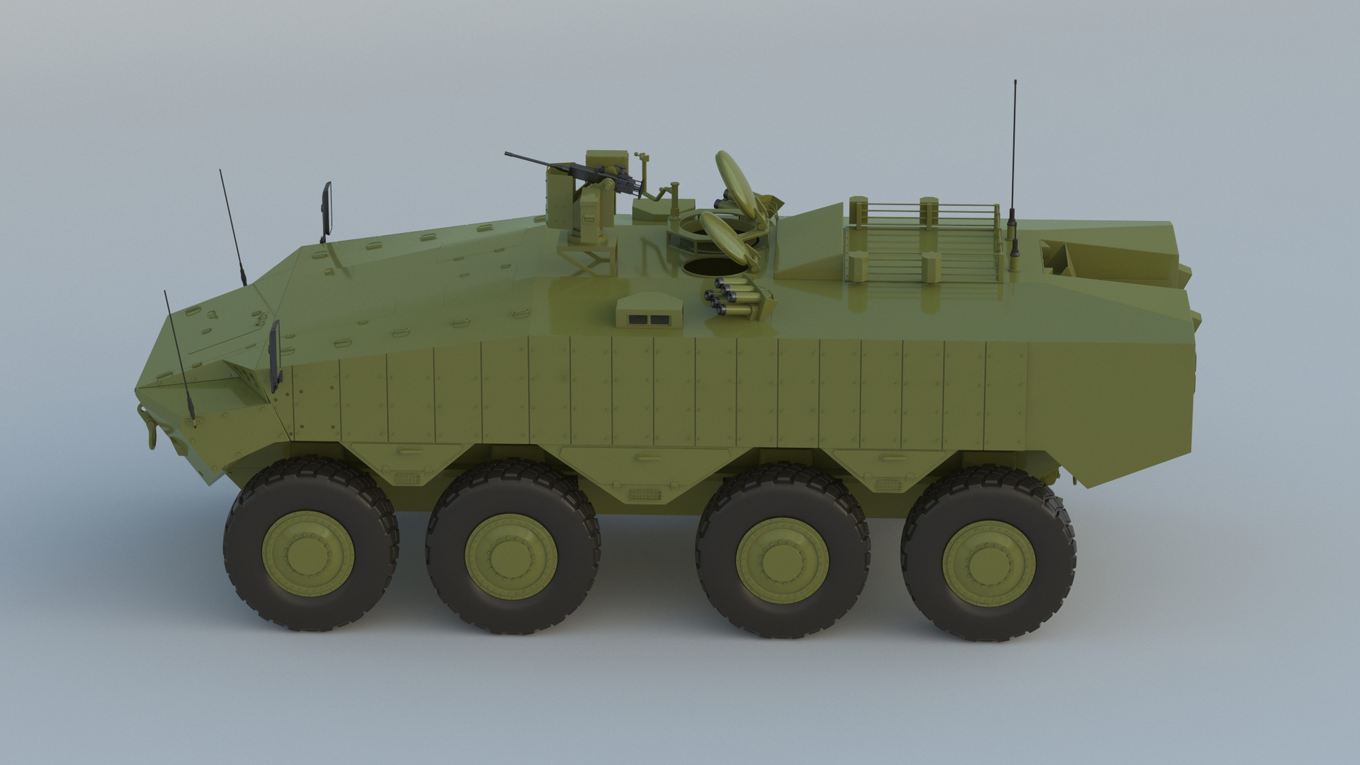 Eitan 8x8 APC Armoured Fighting Vehicle model - TurboSquid 1922030