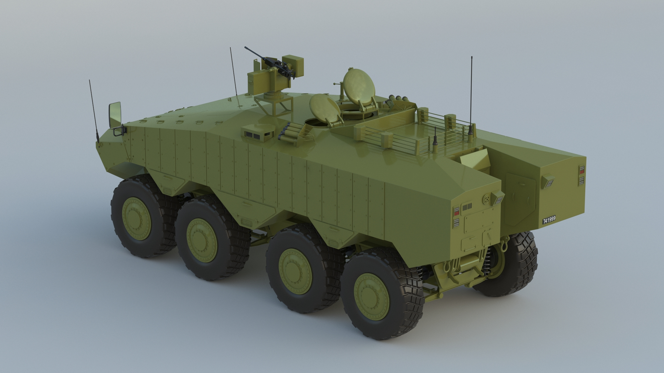 Eitan 8x8 APC Armoured Fighting Vehicle3Dモデル - TurboSquid 1922030