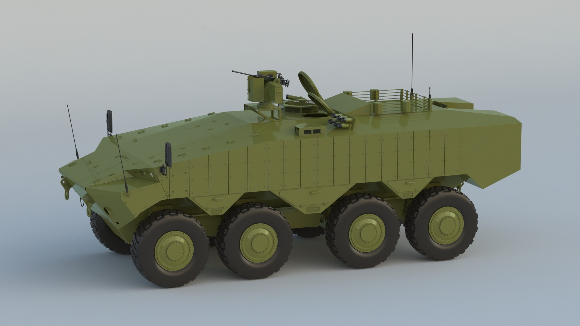 Eitan 8x8 APC Armoured Fighting Vehicle Model - TurboSquid 1922030