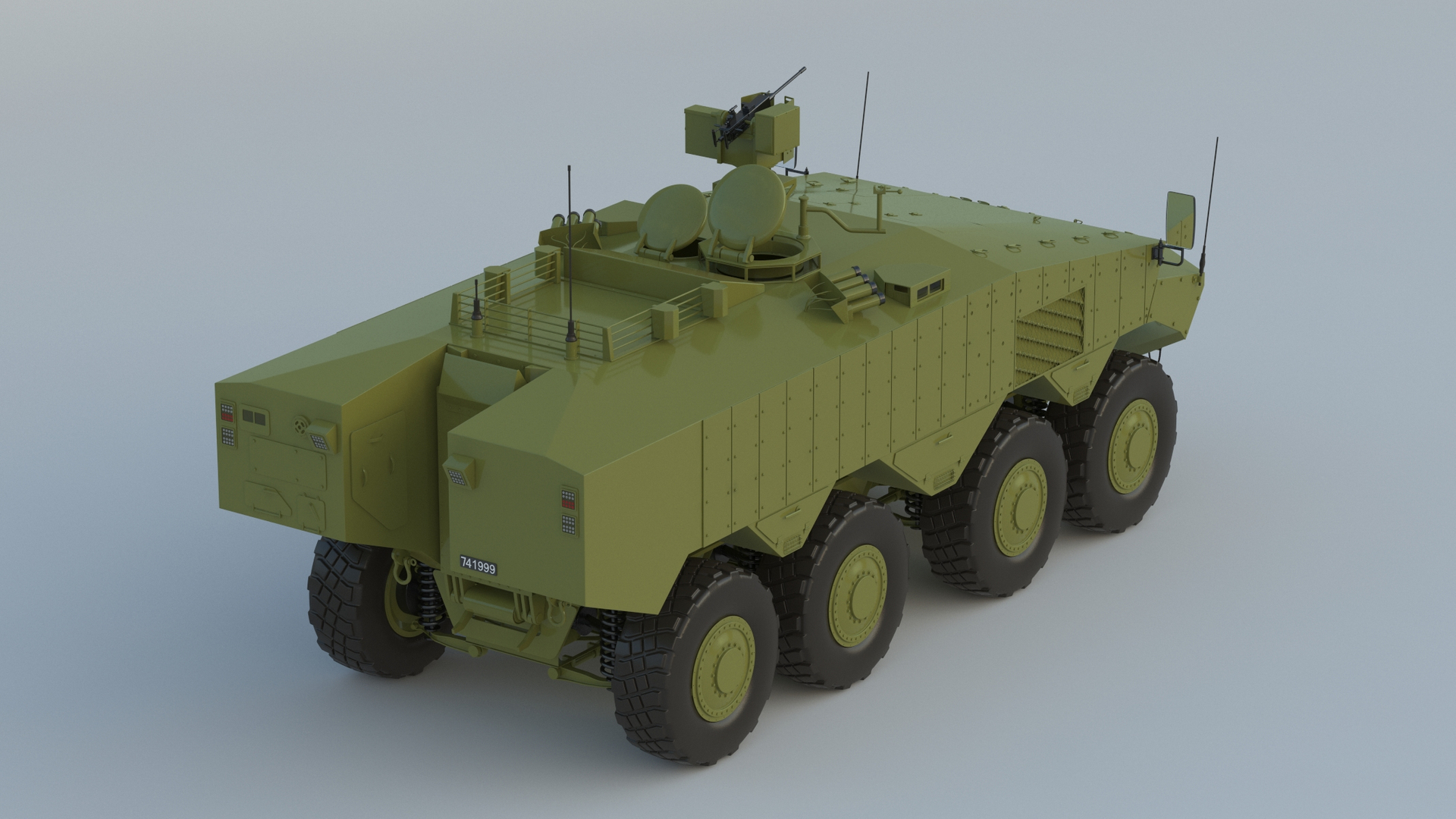 Eitan 8x8 APC Armoured Fighting Vehicle3Dモデル - TurboSquid 1922030