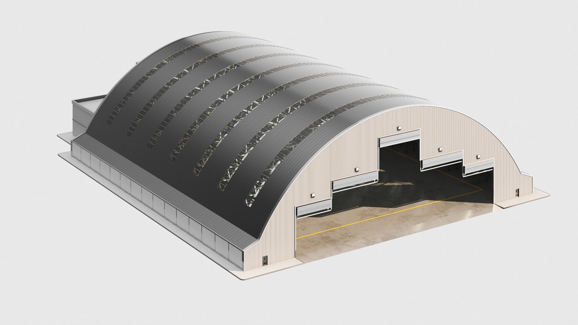 Detailed Aircraft Hangar 3D Model - TurboSquid 2422463