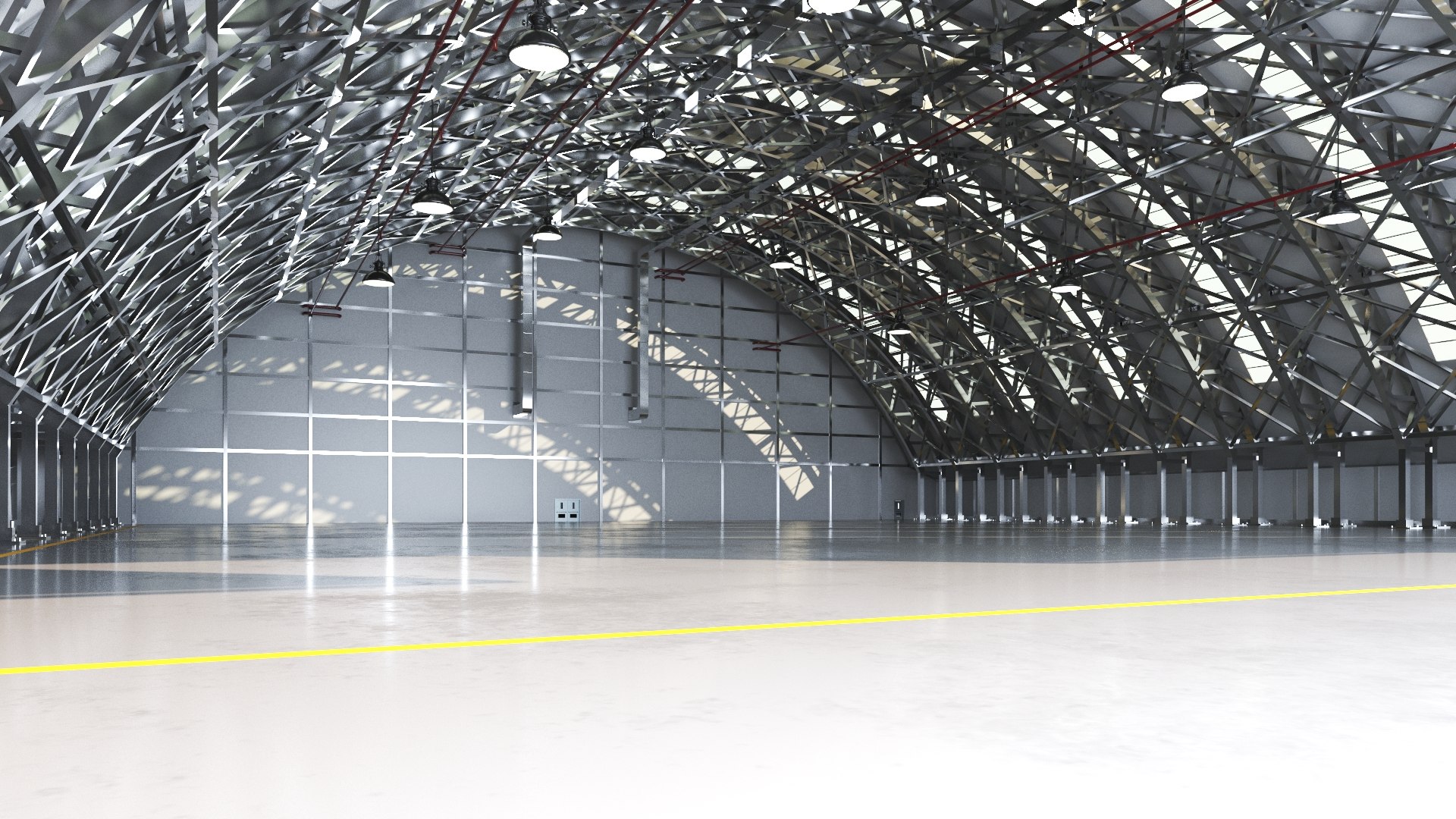 Detailed Aircraft Hangar 3D Model - TurboSquid 2422463
