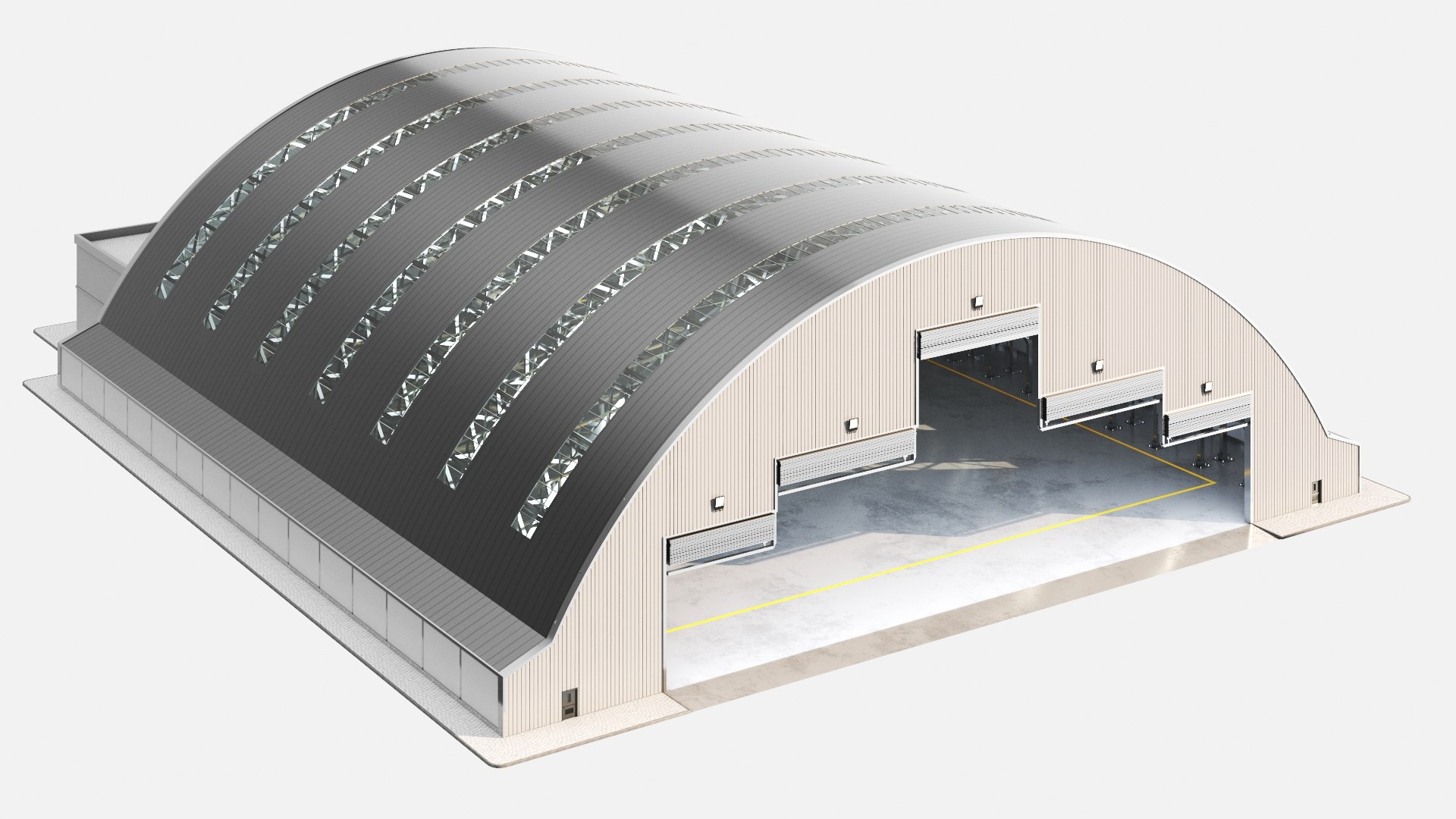 Detailed Aircraft Hangar 3D Model - TurboSquid 2422463