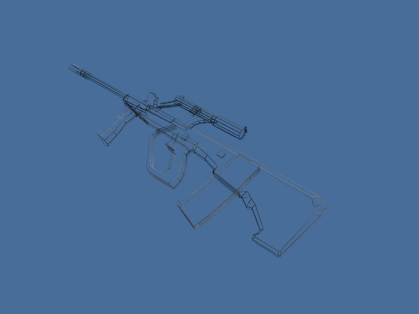 3d steyr aug assault rifle