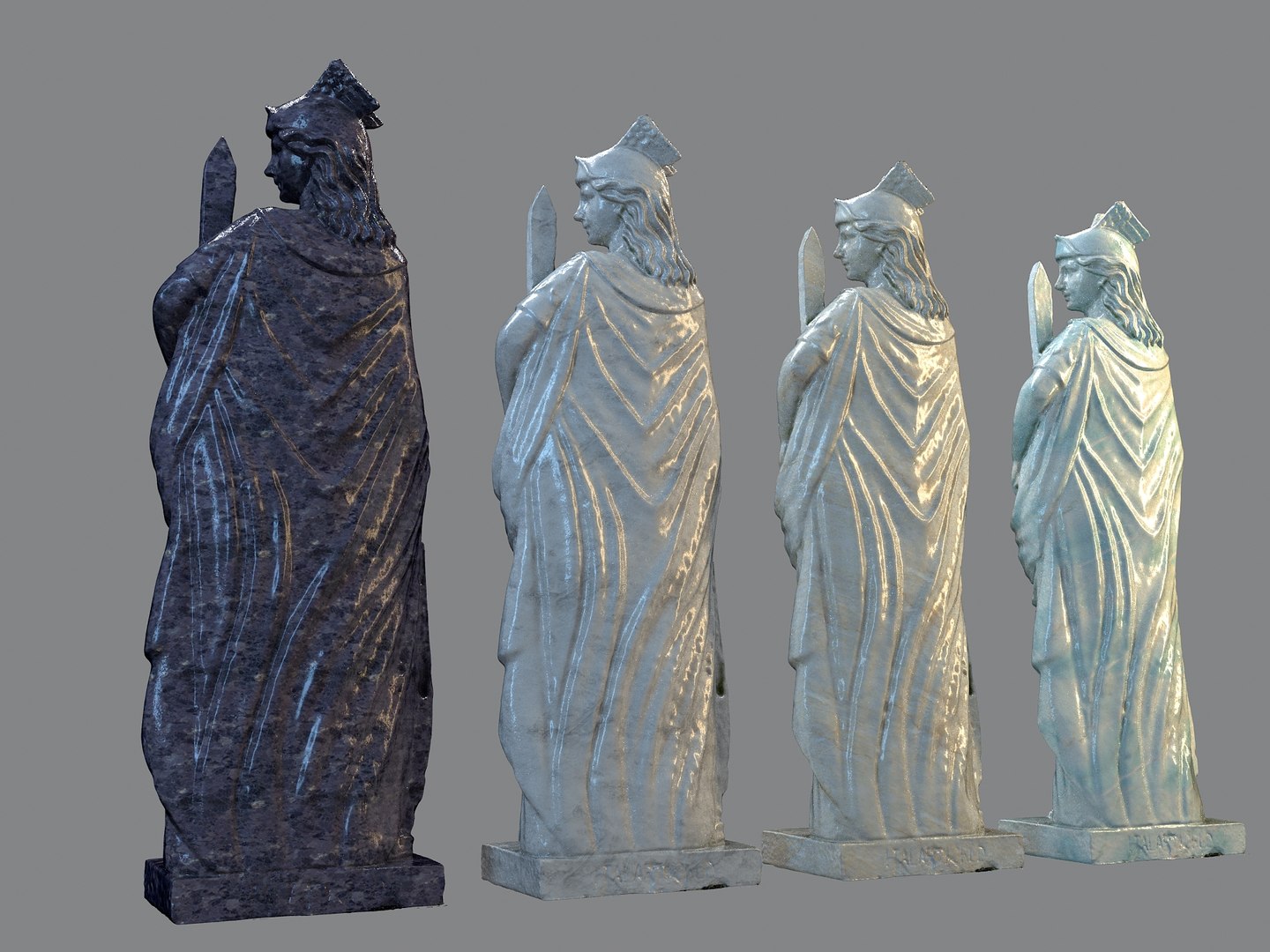3D Classic Marble Sculpture Mega - TurboSquid 1538614