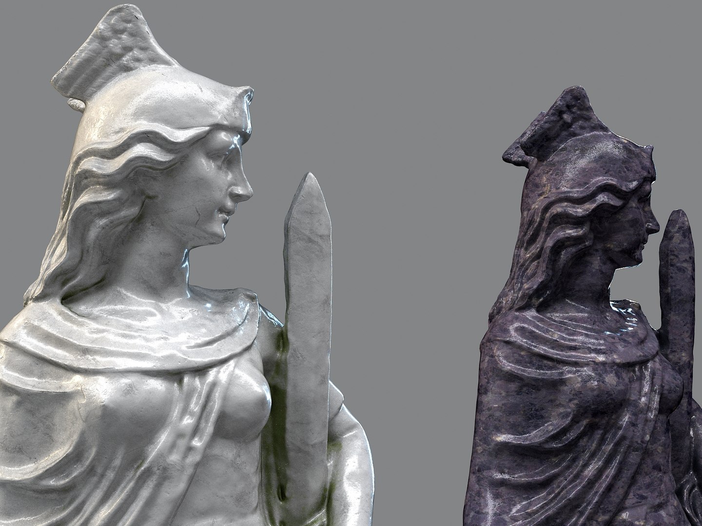 3D Classic Marble Sculpture Mega - TurboSquid 1538614