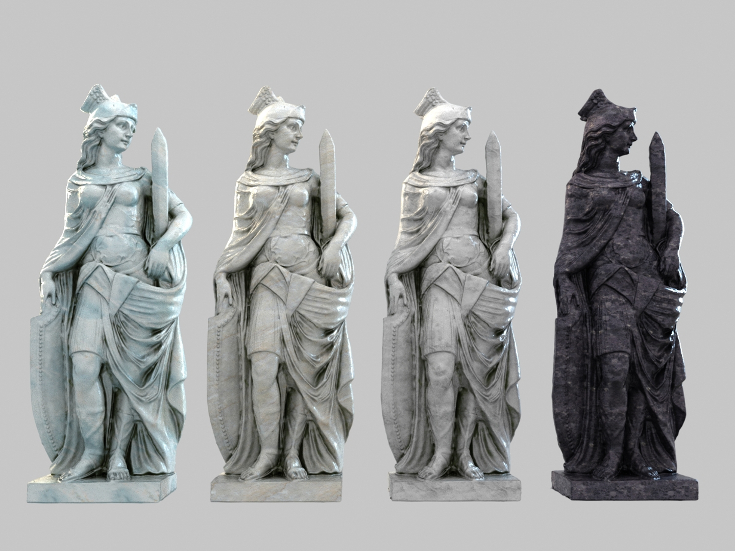 3D Classic Marble Sculpture Mega - TurboSquid 1538614