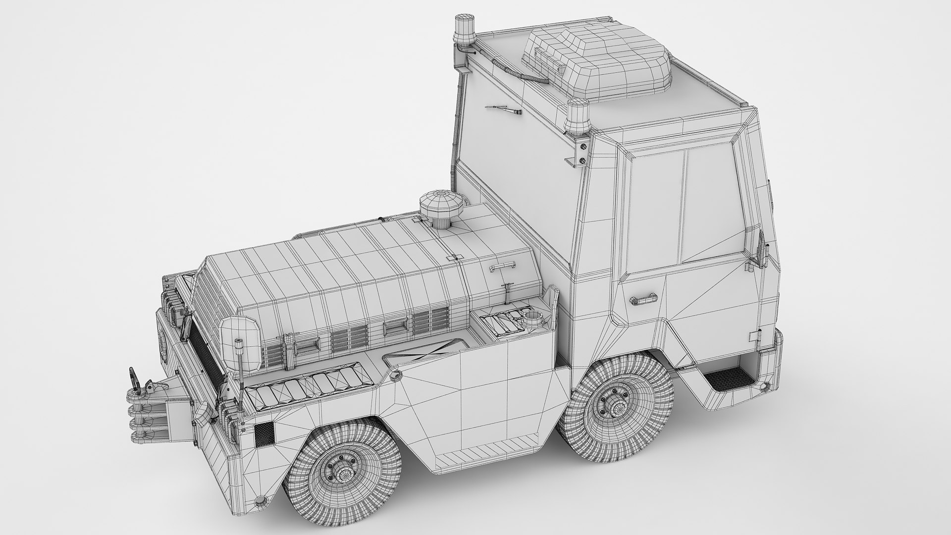 Aircraft Tow Tractor Model - TurboSquid 1630616