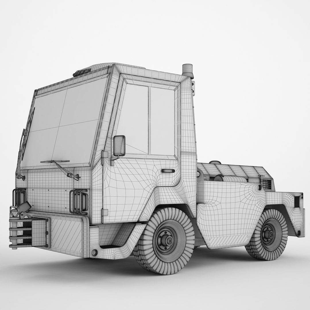 Aircraft Tow Tractor Model - TurboSquid 1630616