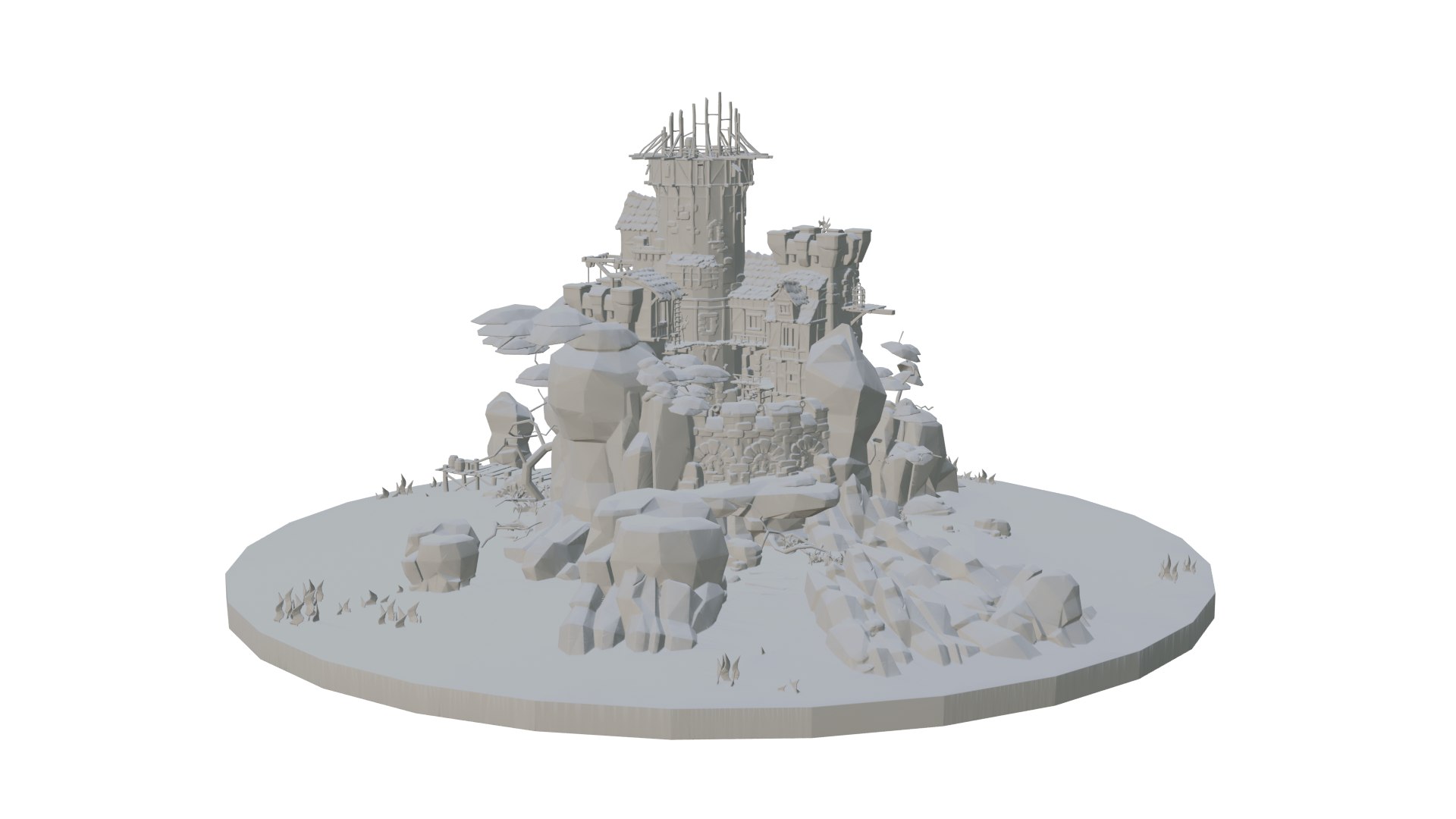 3D Island Print - TurboSquid 2082013