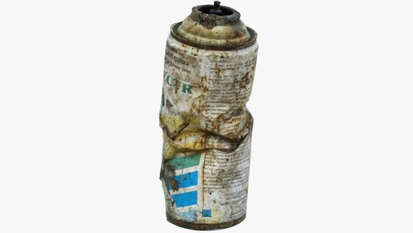 3D Old Rust Aerosol Can 4 Scan 3D model - TurboSquid 1741529