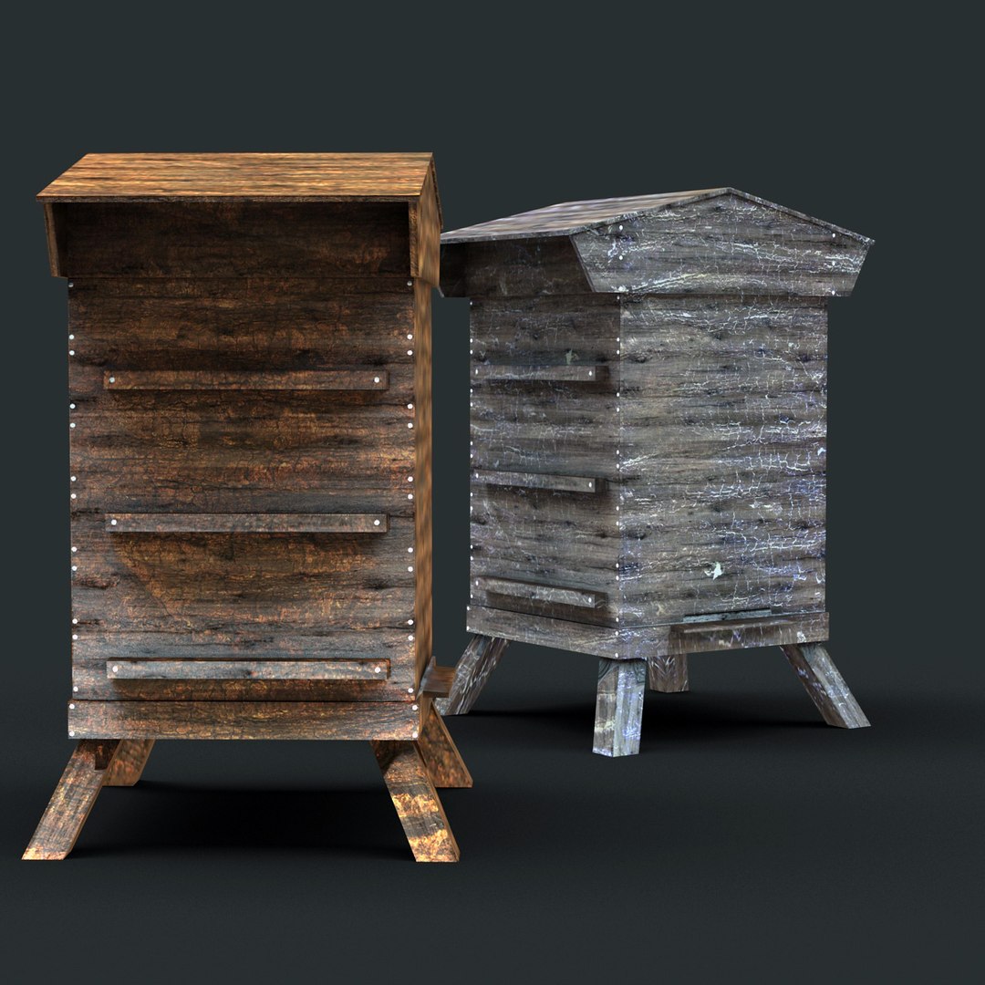 Beehive Hive Bee 3d Model