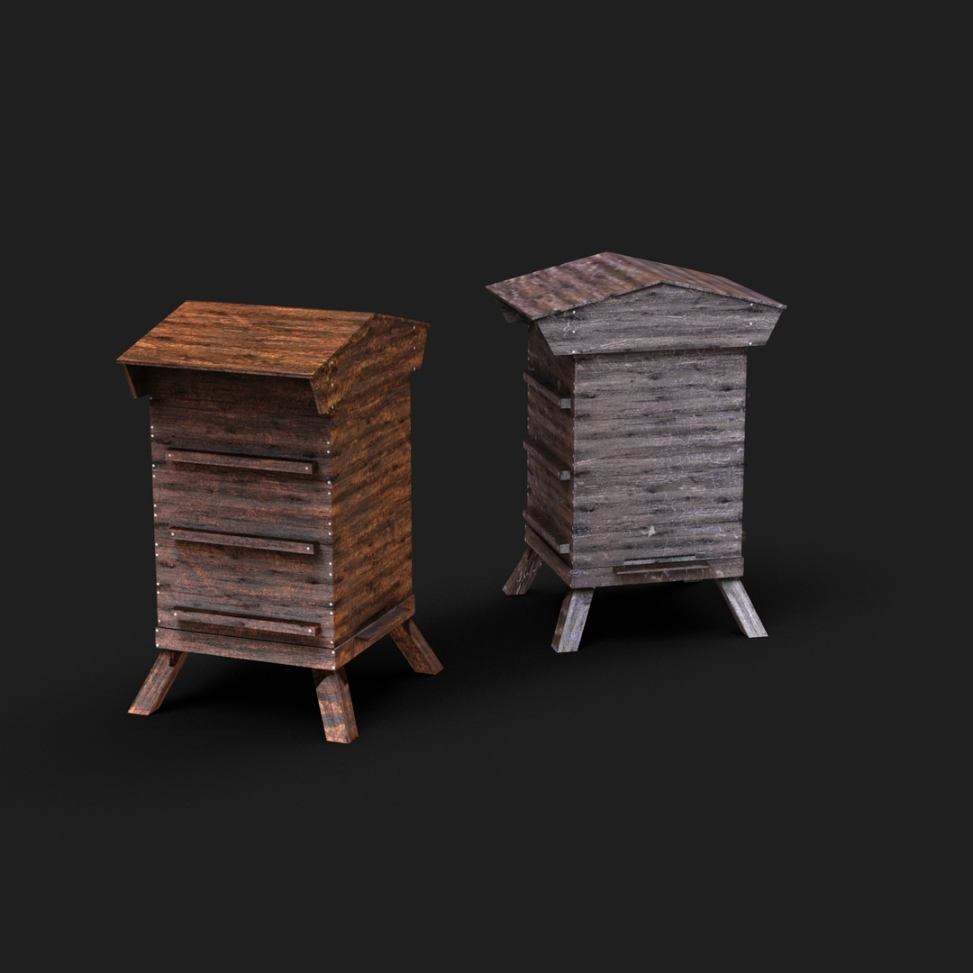 Beehive Hive Bee 3d Model