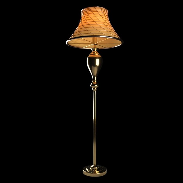 3D gold lamp - TurboSquid 1159491