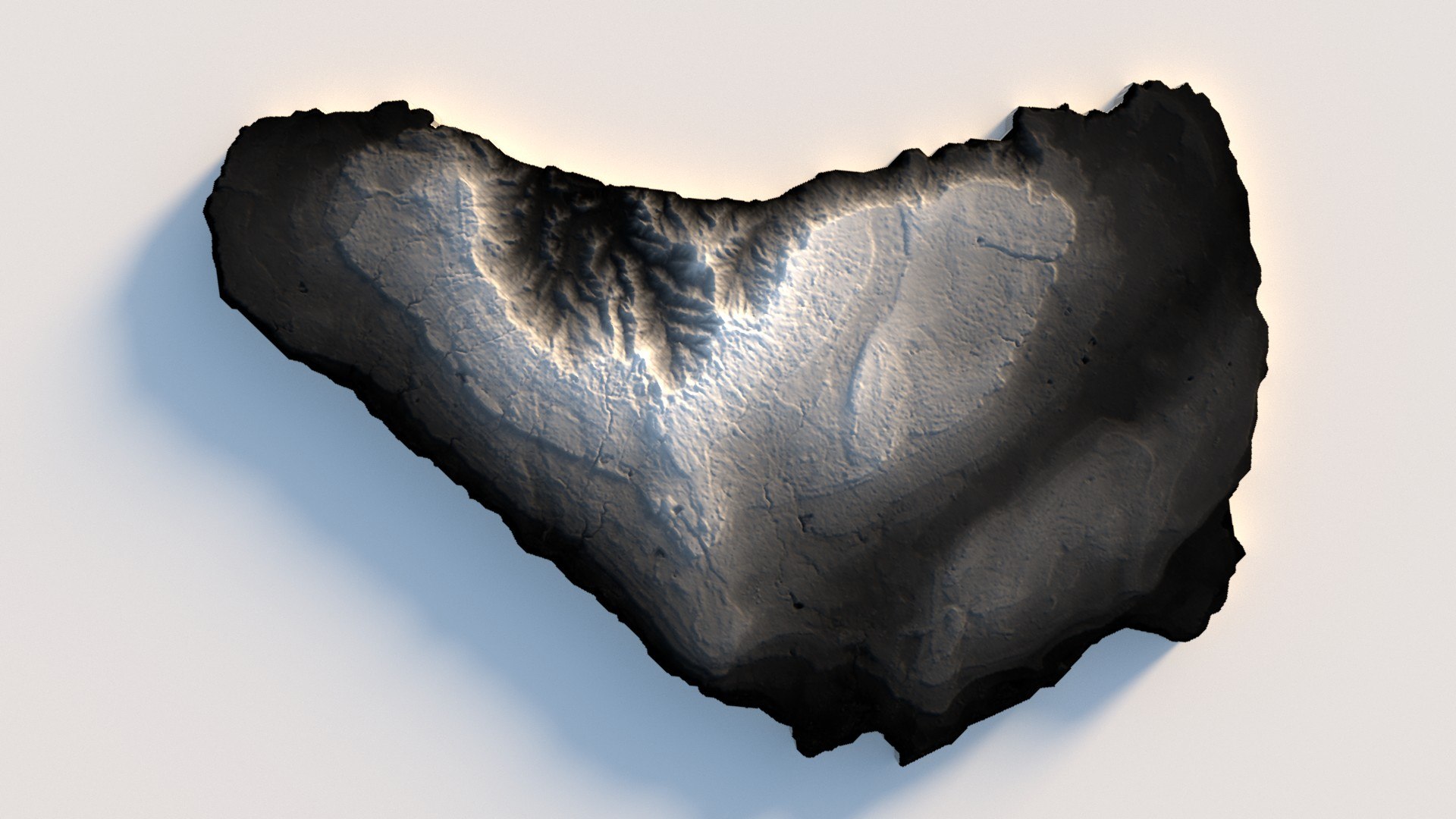 Barbados Terrain Map 3D Model - TurboSquid 2335444