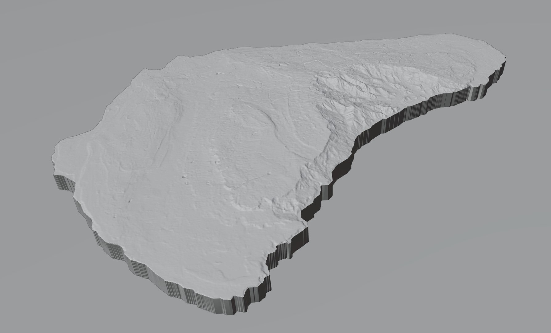Barbados Terrain Map 3D Model - TurboSquid 2335444