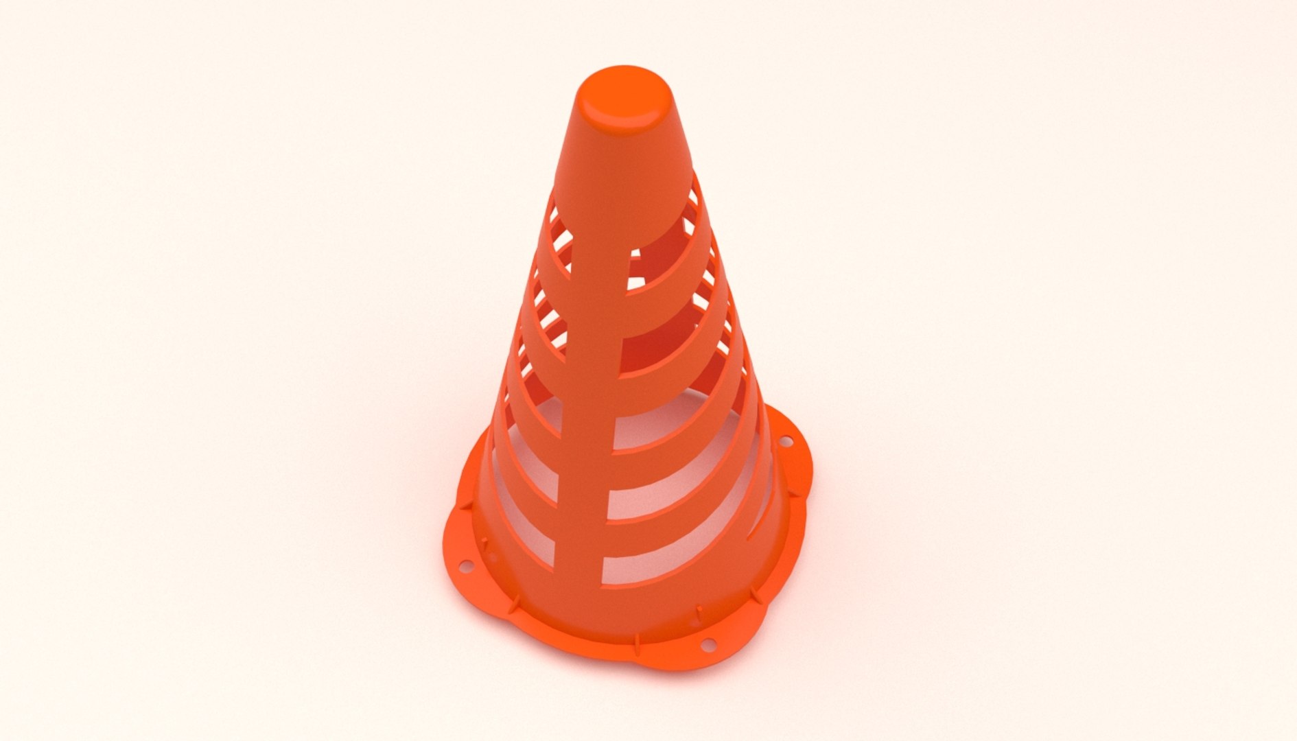 Collapsible Cone Model - TurboSquid 1467064
