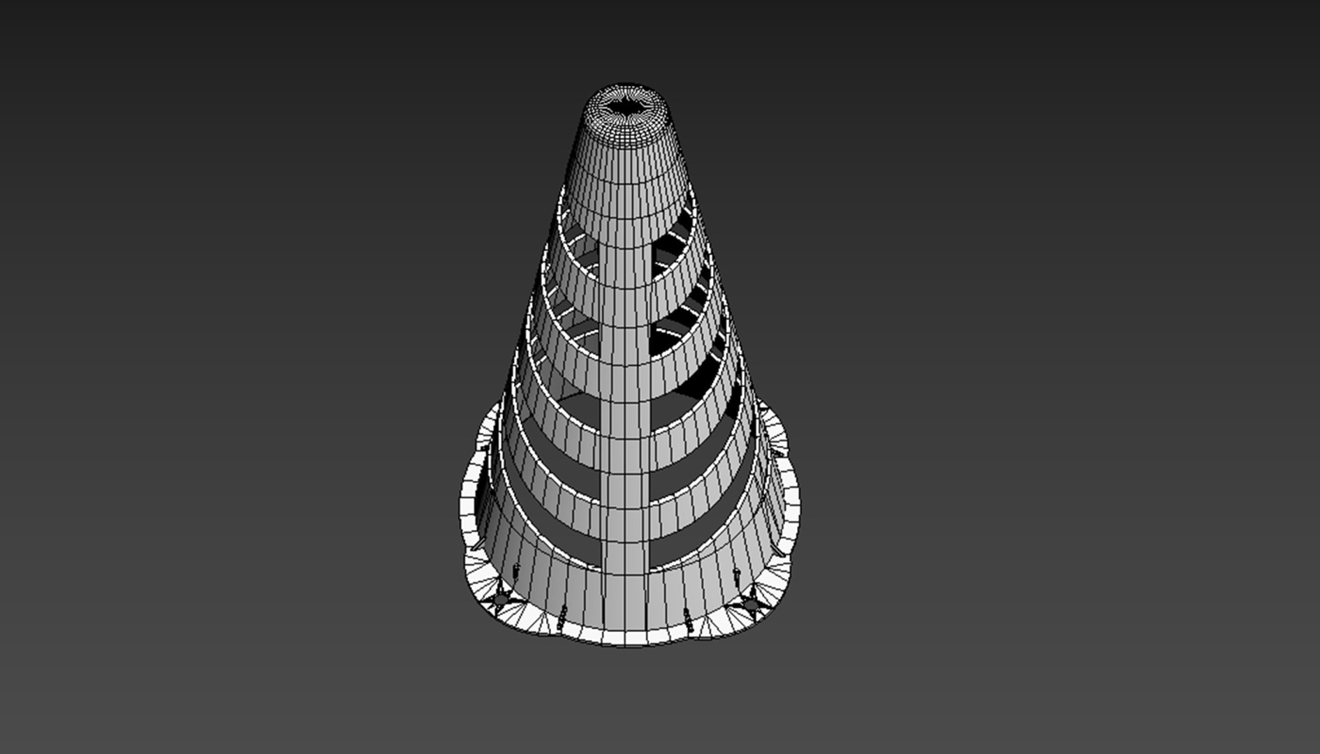 Collapsible Cone Model - TurboSquid 1467064