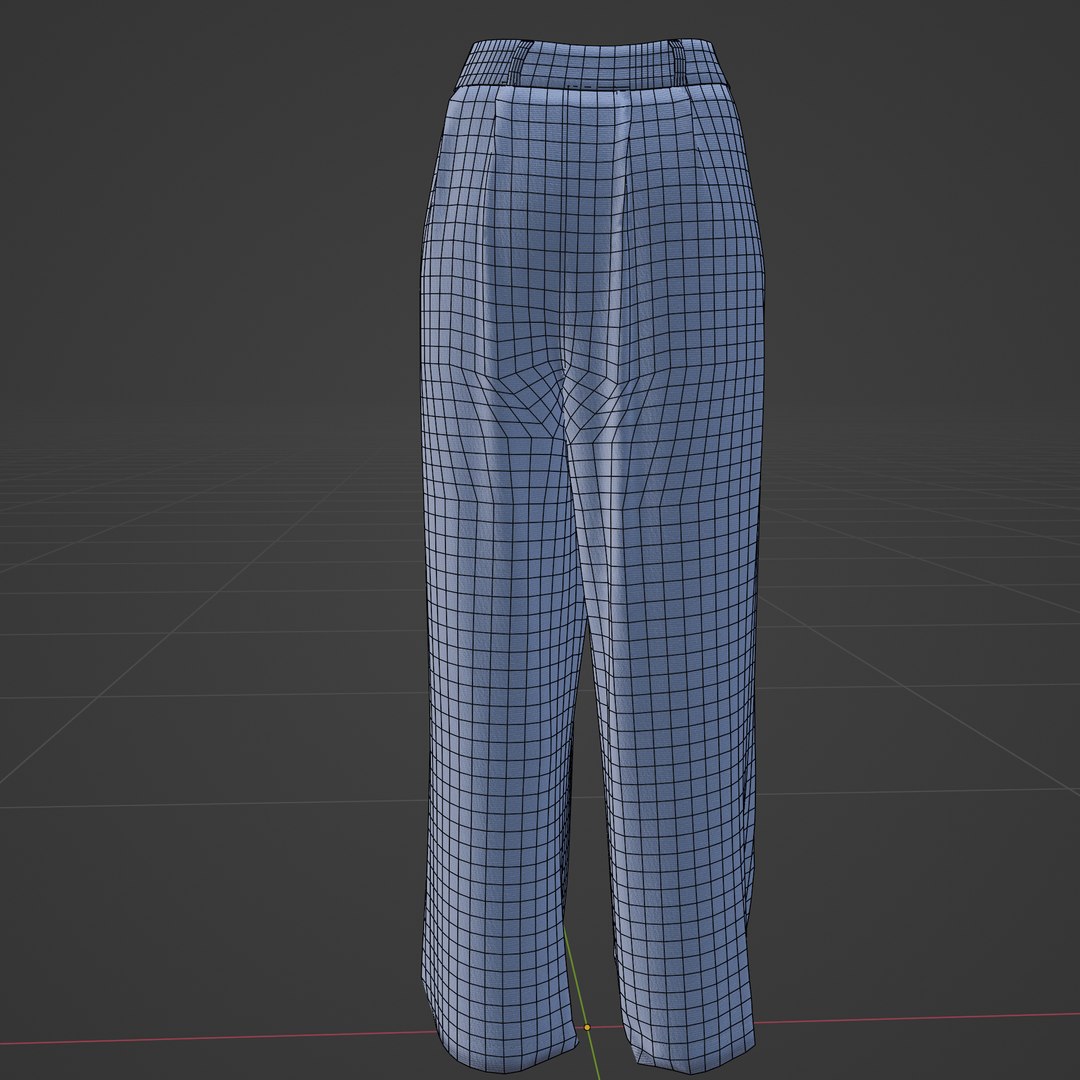 3D Long pants only - 1 piece model - TurboSquid 2066899