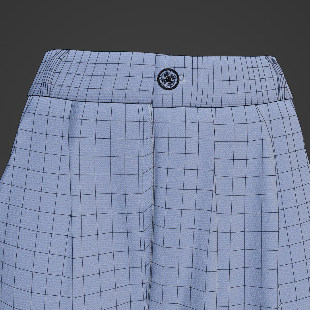 3D Long pants only - 1 piece model - TurboSquid 2066899