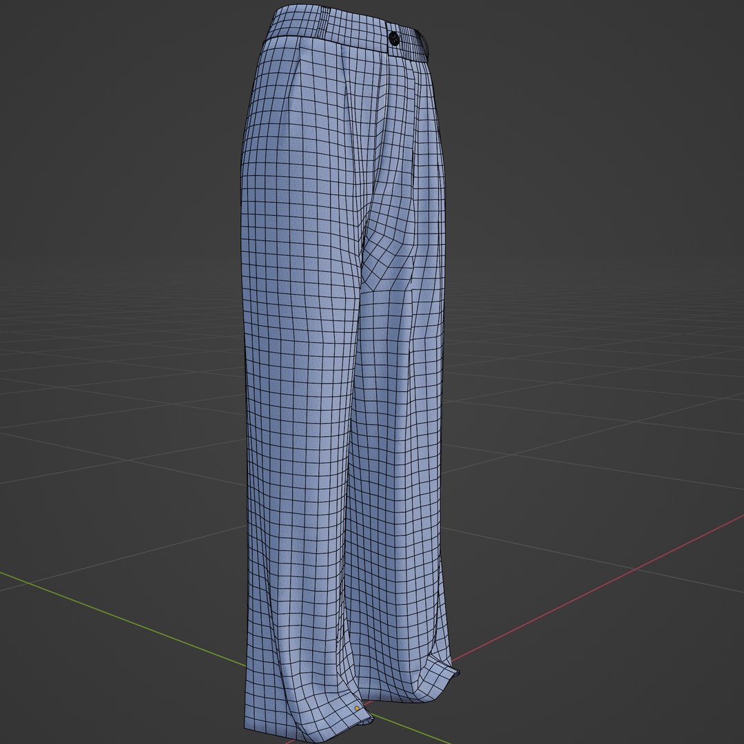 3D Long pants only - 1 piece model - TurboSquid 2066899