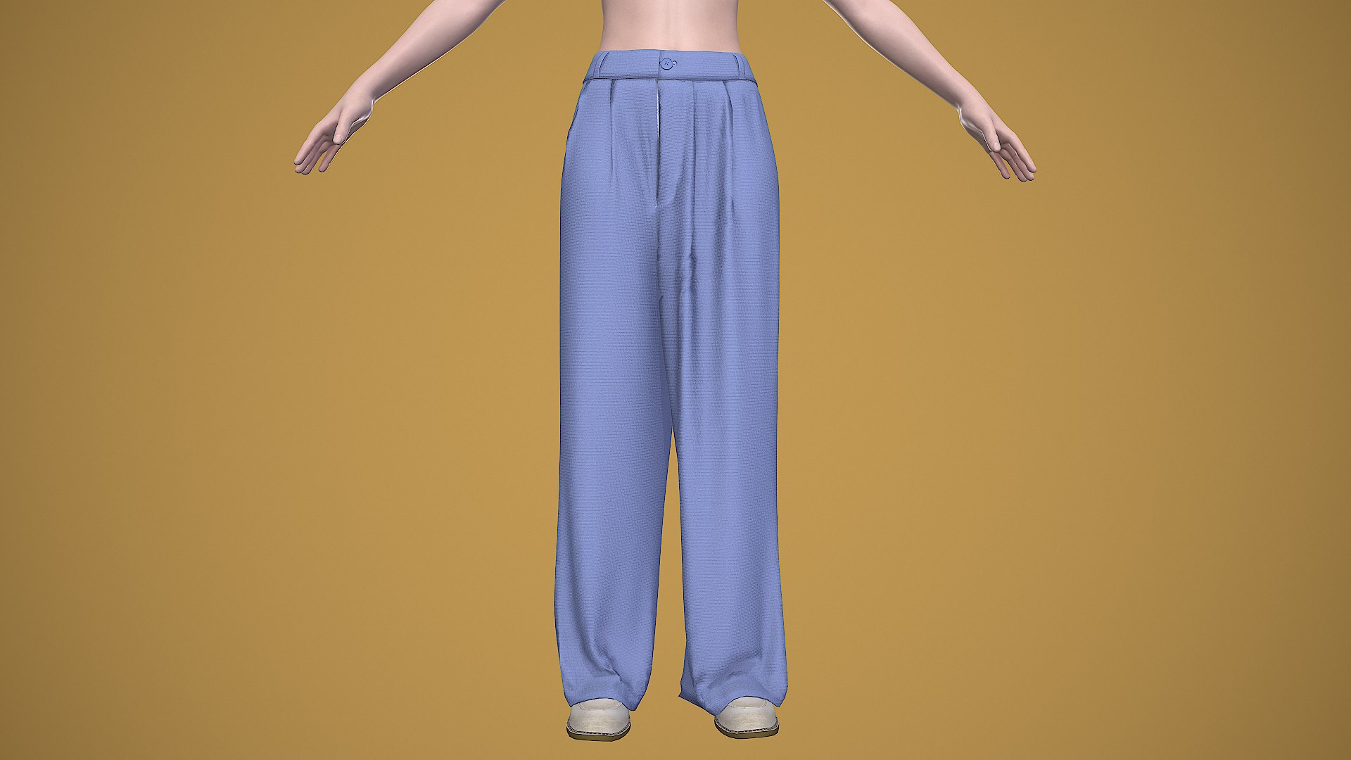 3D Long pants only - 1 piece model - TurboSquid 2066899