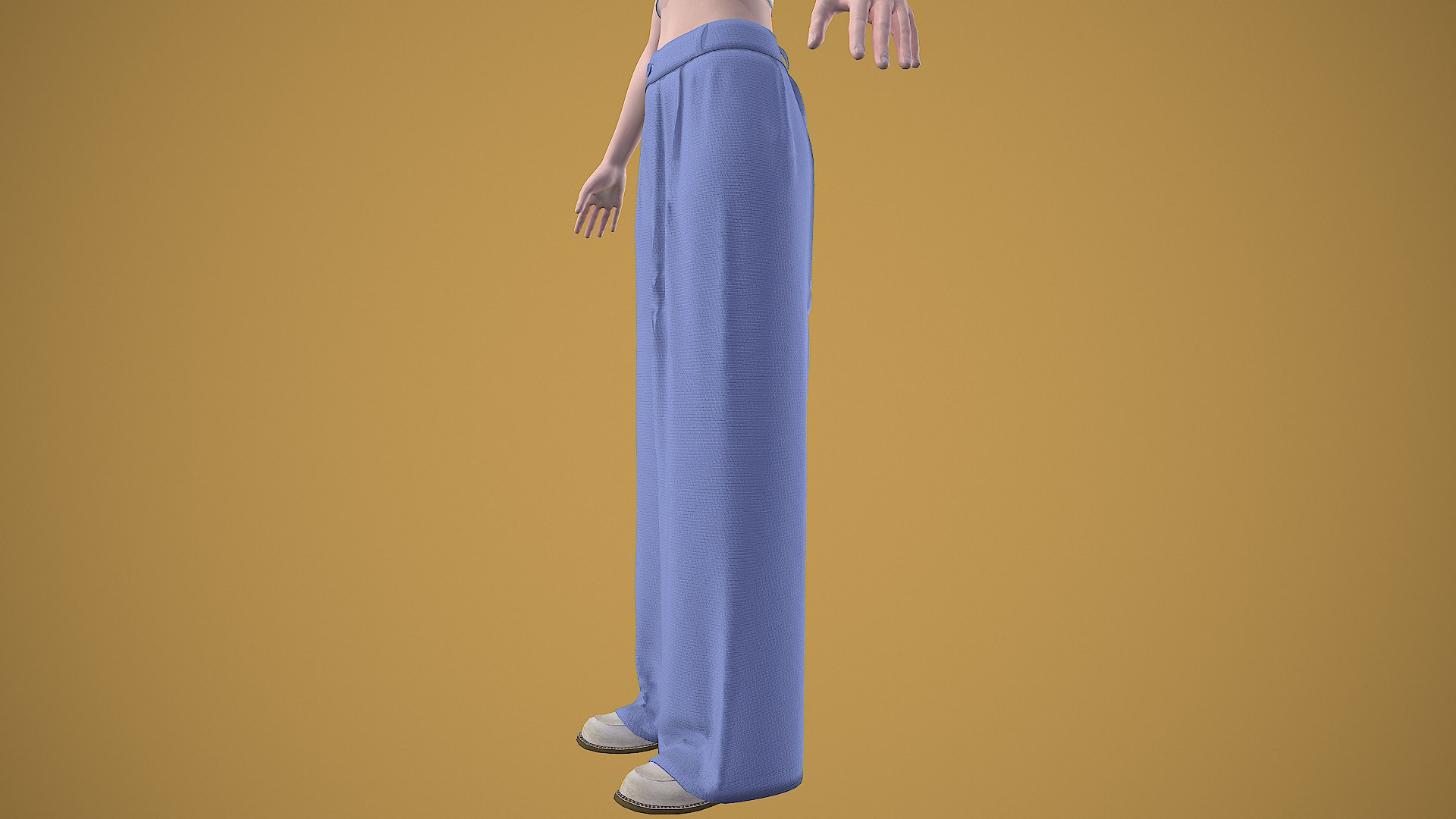 3D Long pants only - 1 piece model - TurboSquid 2066899