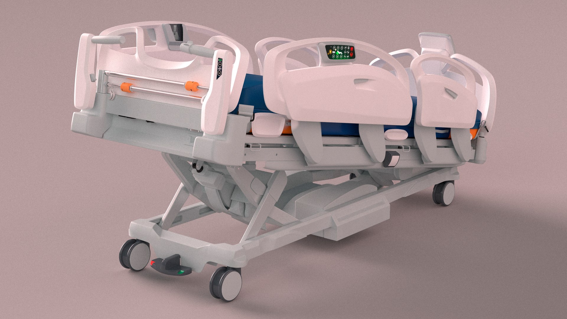 3D Smart Hospital Bed Rigged Model - TurboSquid 2114198