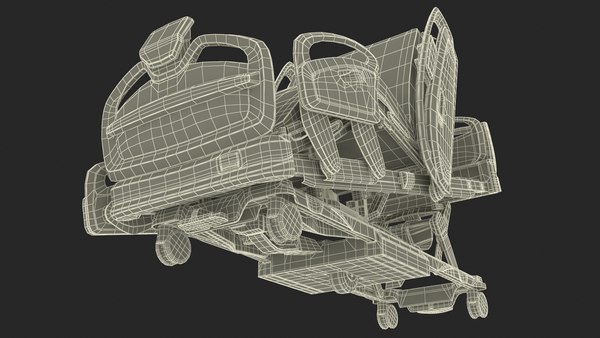modelo 3d Cama de hospital inteligente equipada - TurboSquid 2114198