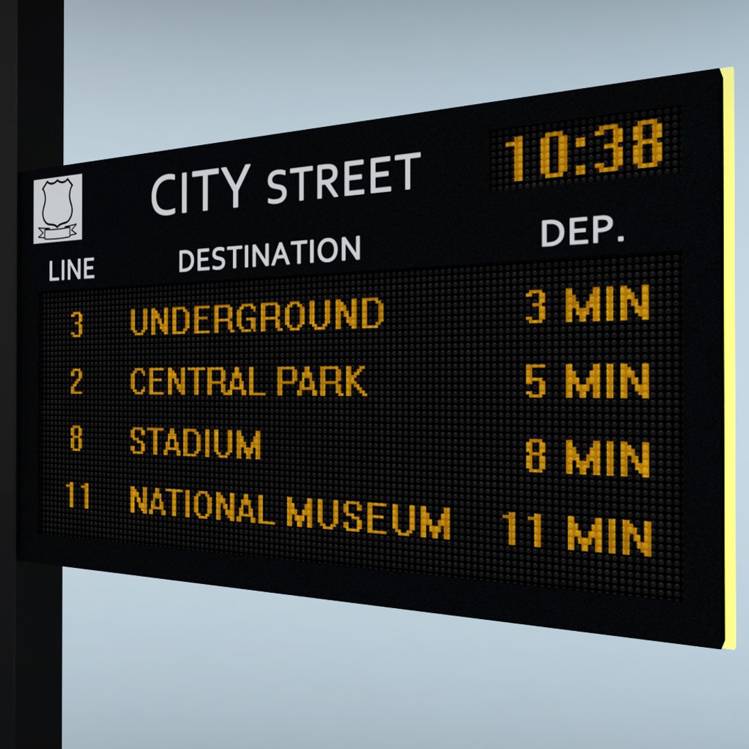 3d electronic schedule