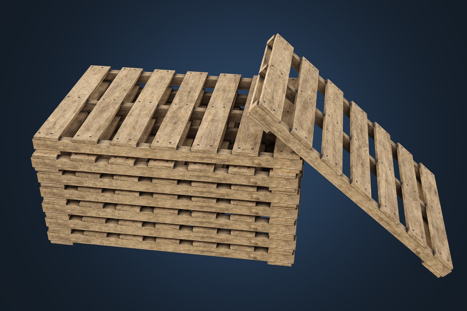 Wooden Pallet 3D Model - TurboSquid 2249399