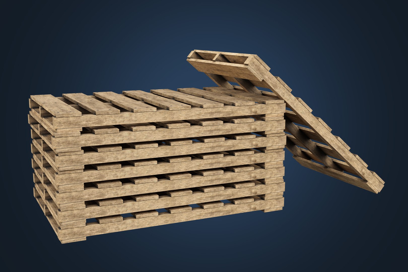 Wooden Pallet 3D Model - TurboSquid 2249399