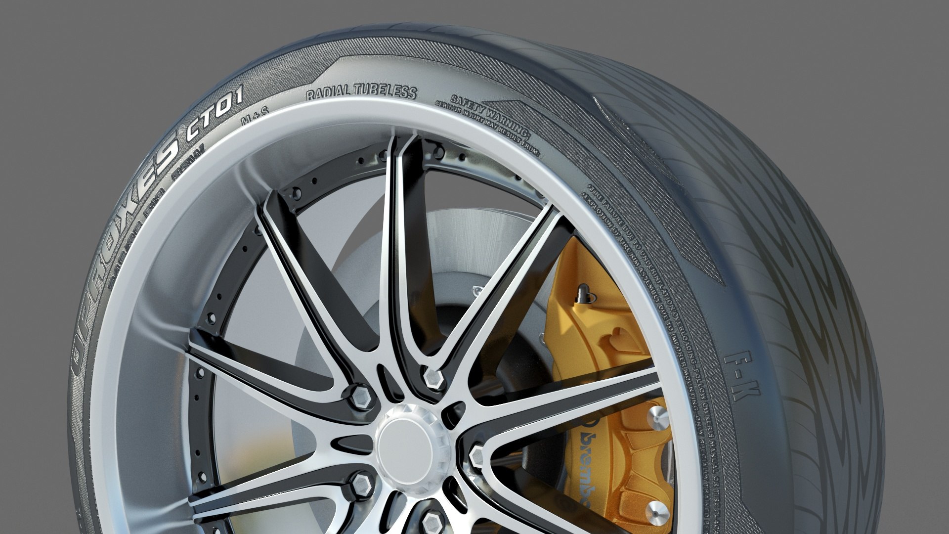 Wheel Rim Tire 10 3D Model - TurboSquid 2340627