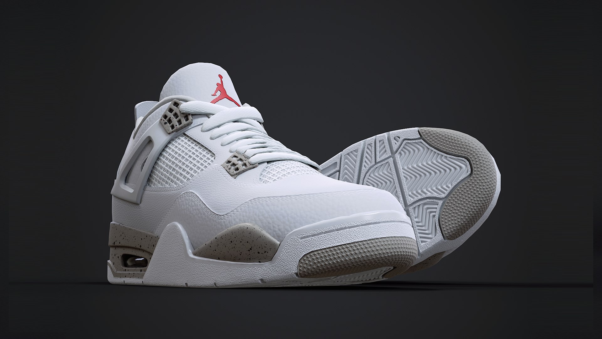 3D Model Air Jordan4-retro Sneaker-v1 - TurboSquid 2195127