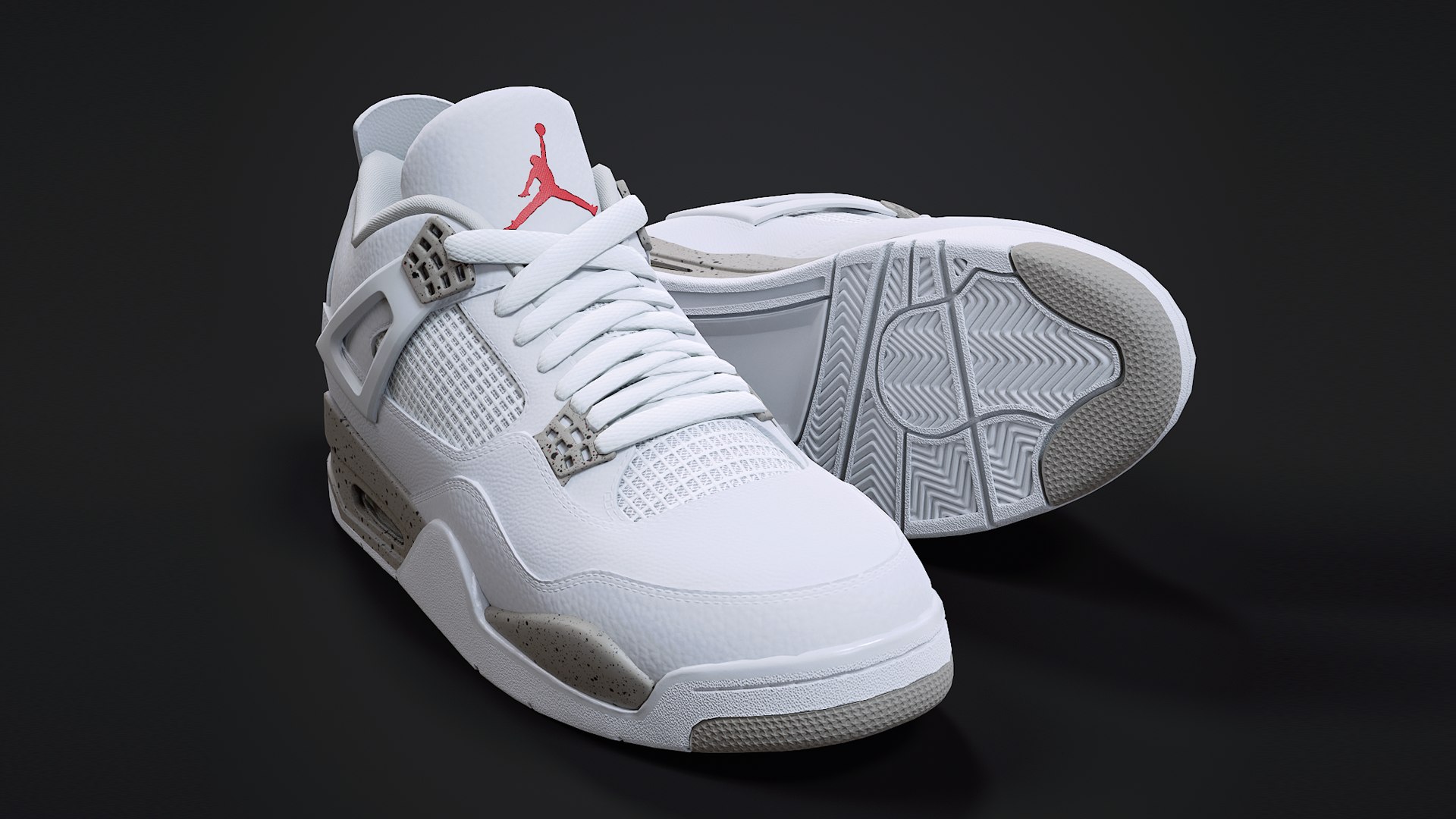 3D Model Air Jordan4-retro Sneaker-v1 - TurboSquid 2195127