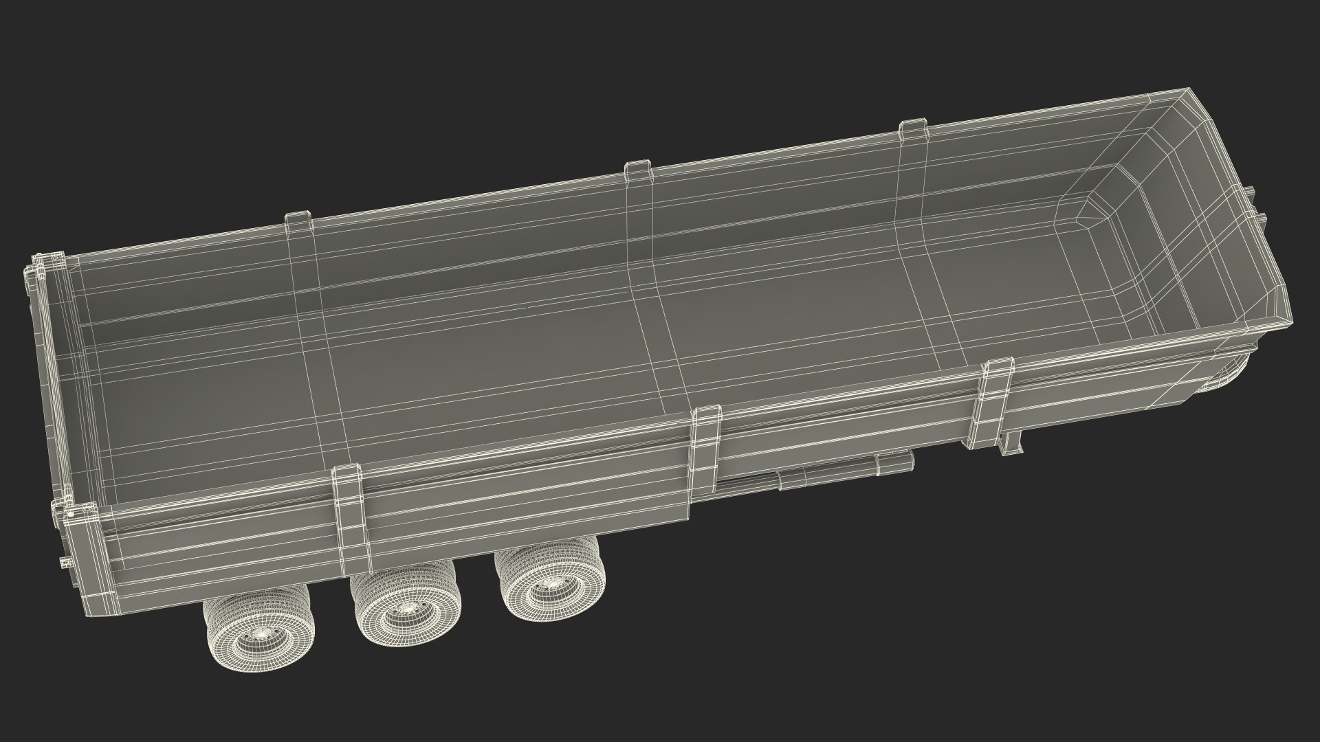 End Dump Trailer 3D model - TurboSquid 2154480
