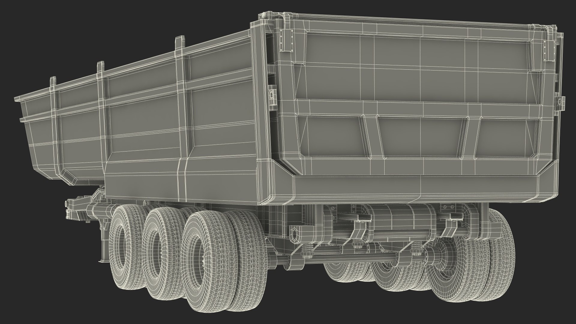 End Dump Trailer 3D model - TurboSquid 2154480