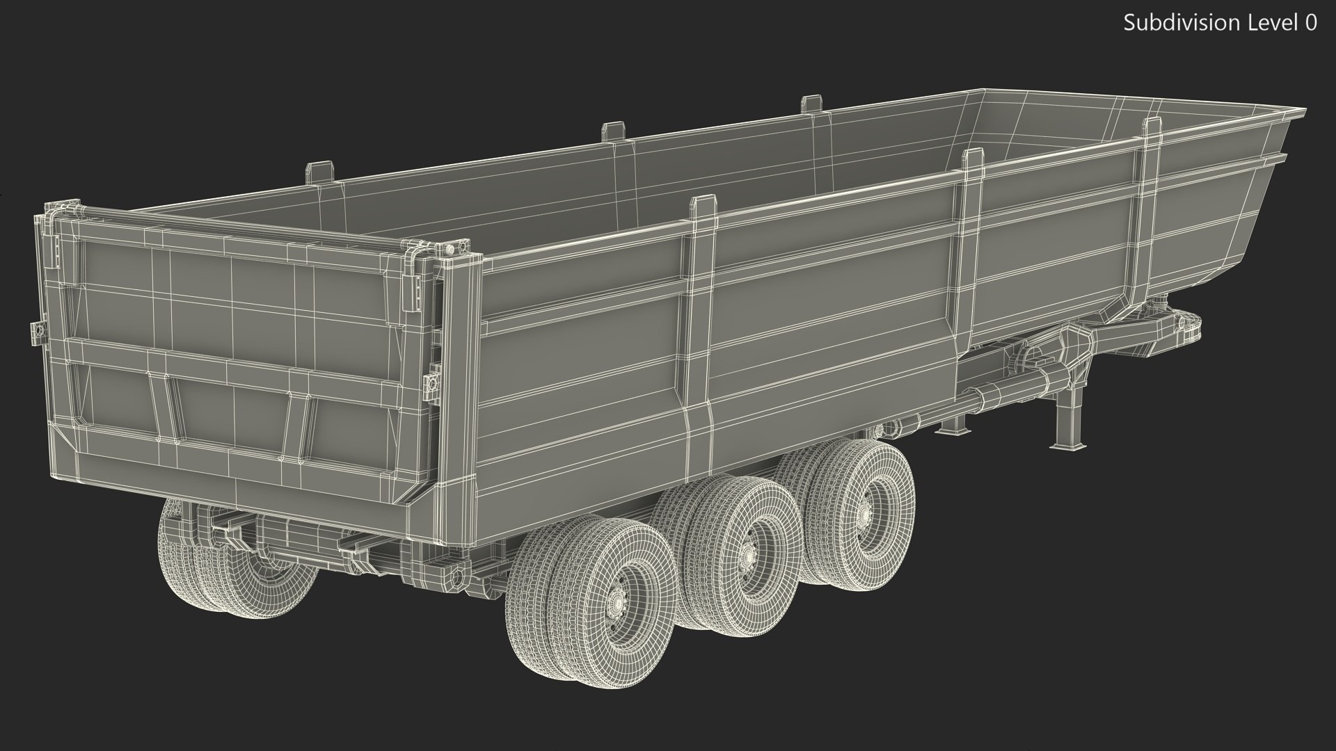 End Dump Trailer 3D model - TurboSquid 2154480